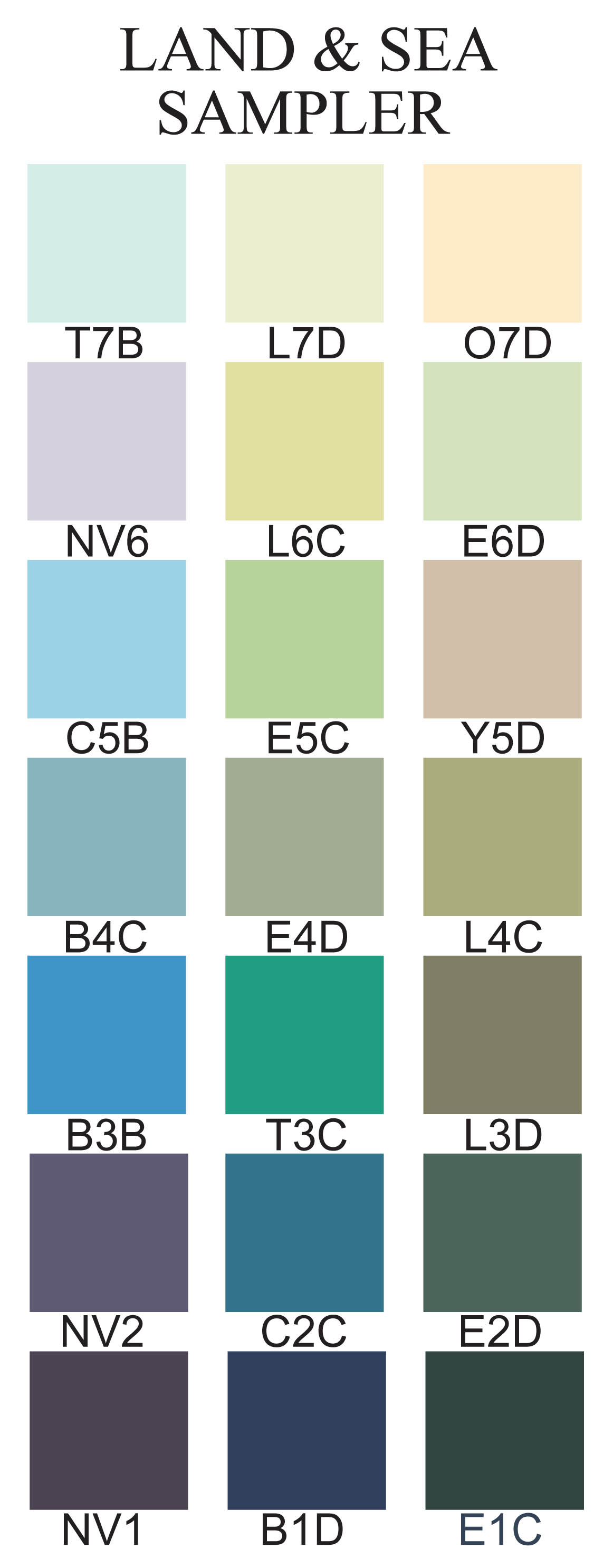 Blue Earth 21 Sampler Land & Sea - Dakota Art Pastels