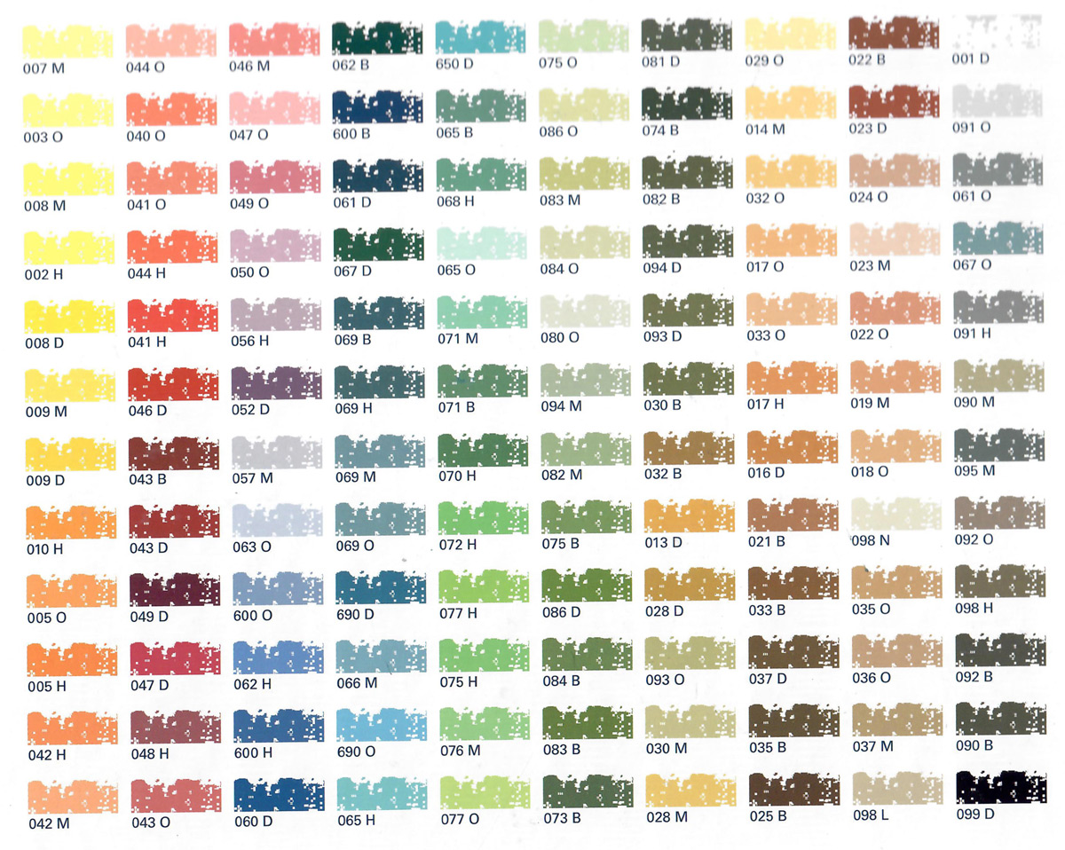 Schmincke Soft Pastel Color Chart, 43% OFF